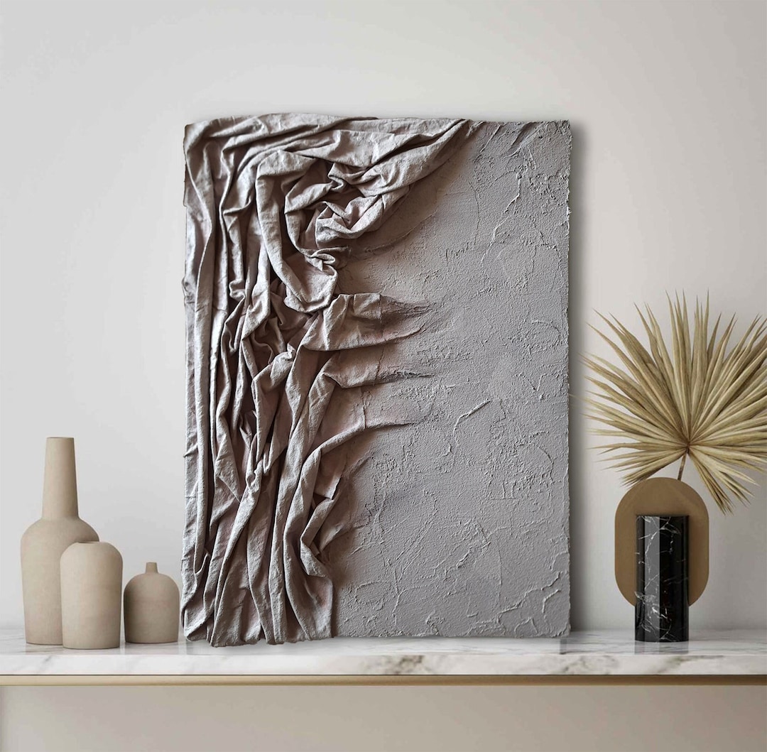 Textured Wall Art, Plaster Art, Decor Wall Art Original, Abstract ...