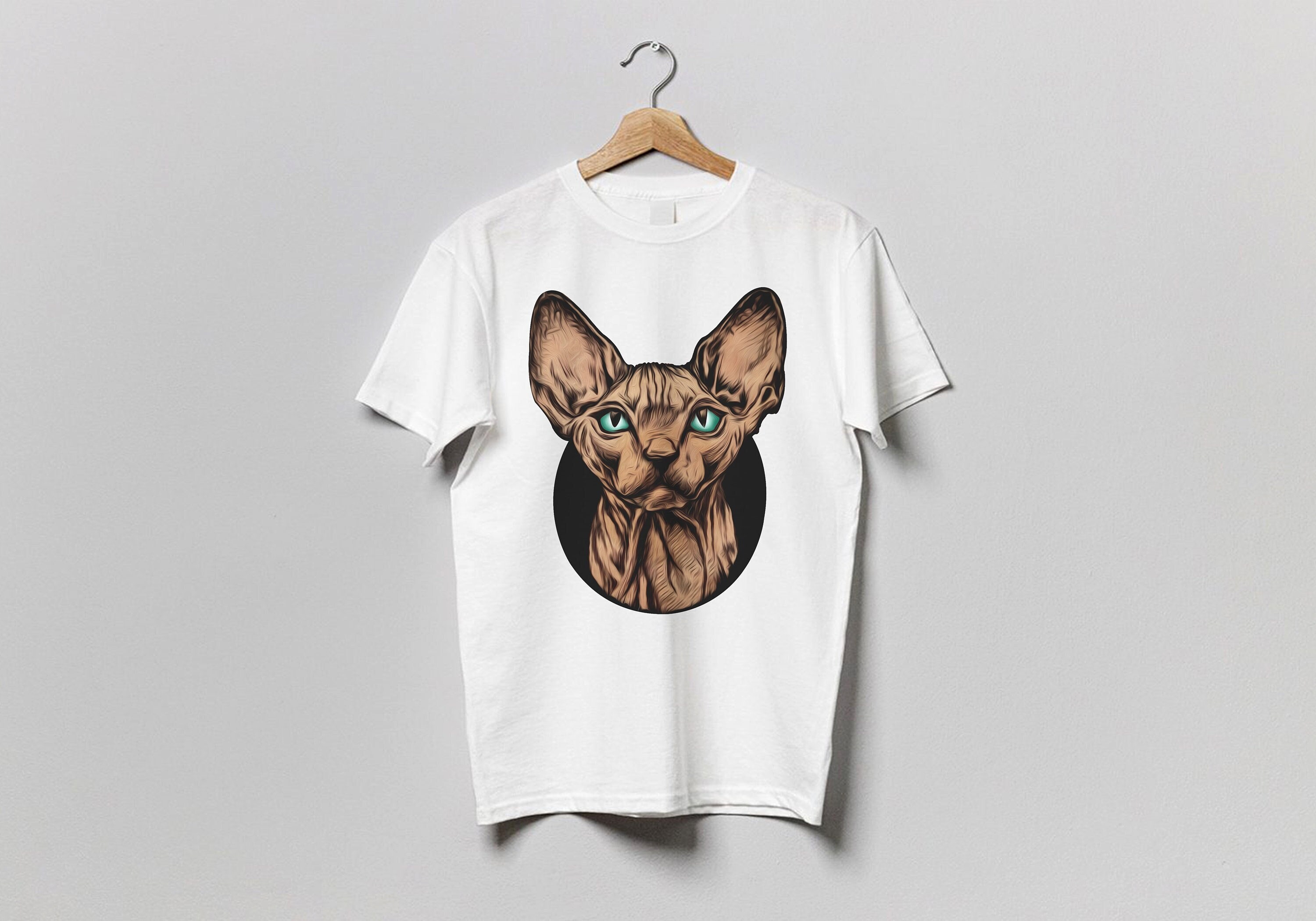Sphynx Cat Shirt, Sphynx Cat Art, Sphynx Cat Gifts, Art T-shirt, Sphynx ...