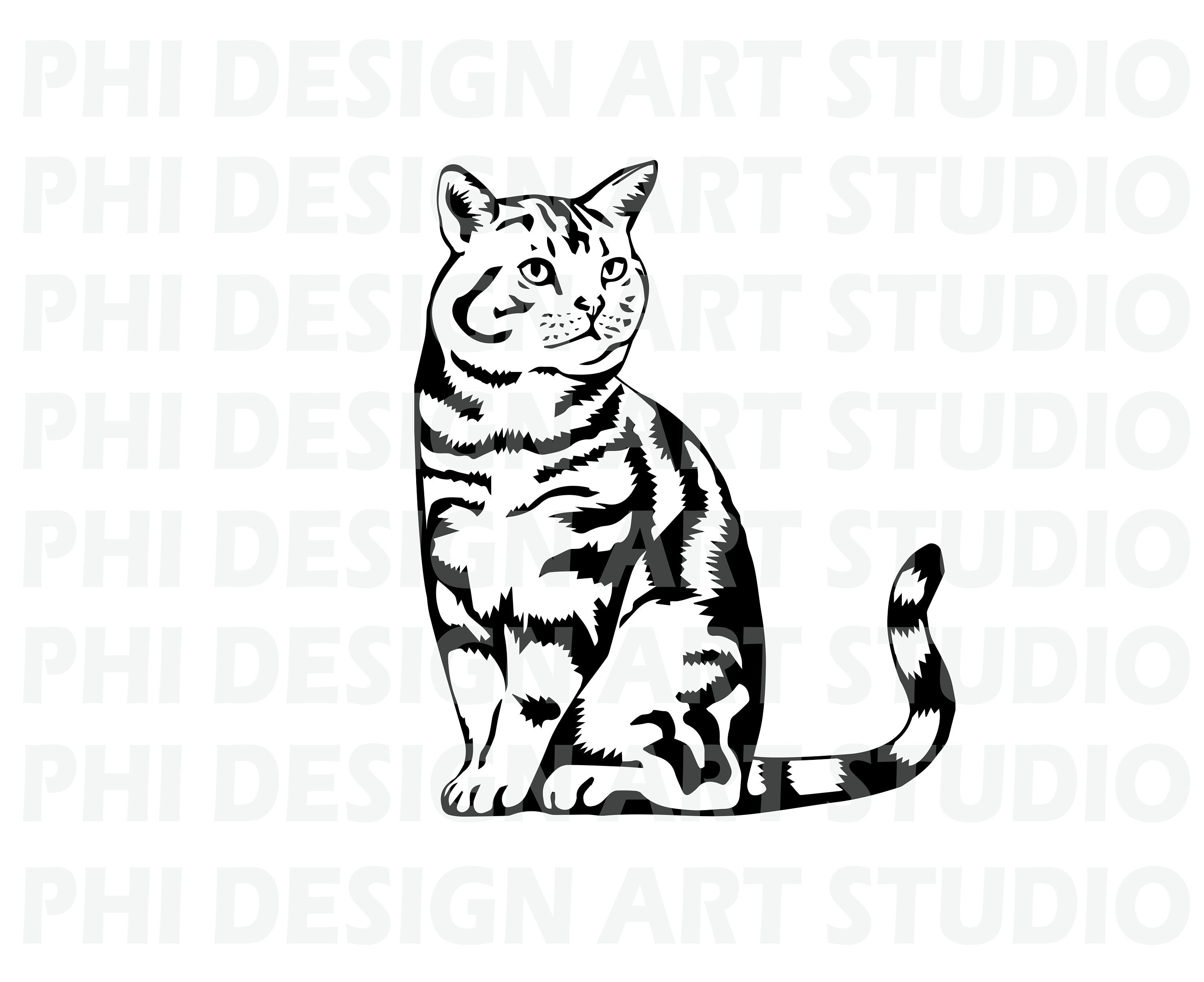Cat SVG Realistic Cat Svg Files Cat Svg for Cricut Cat - Etsy Australia