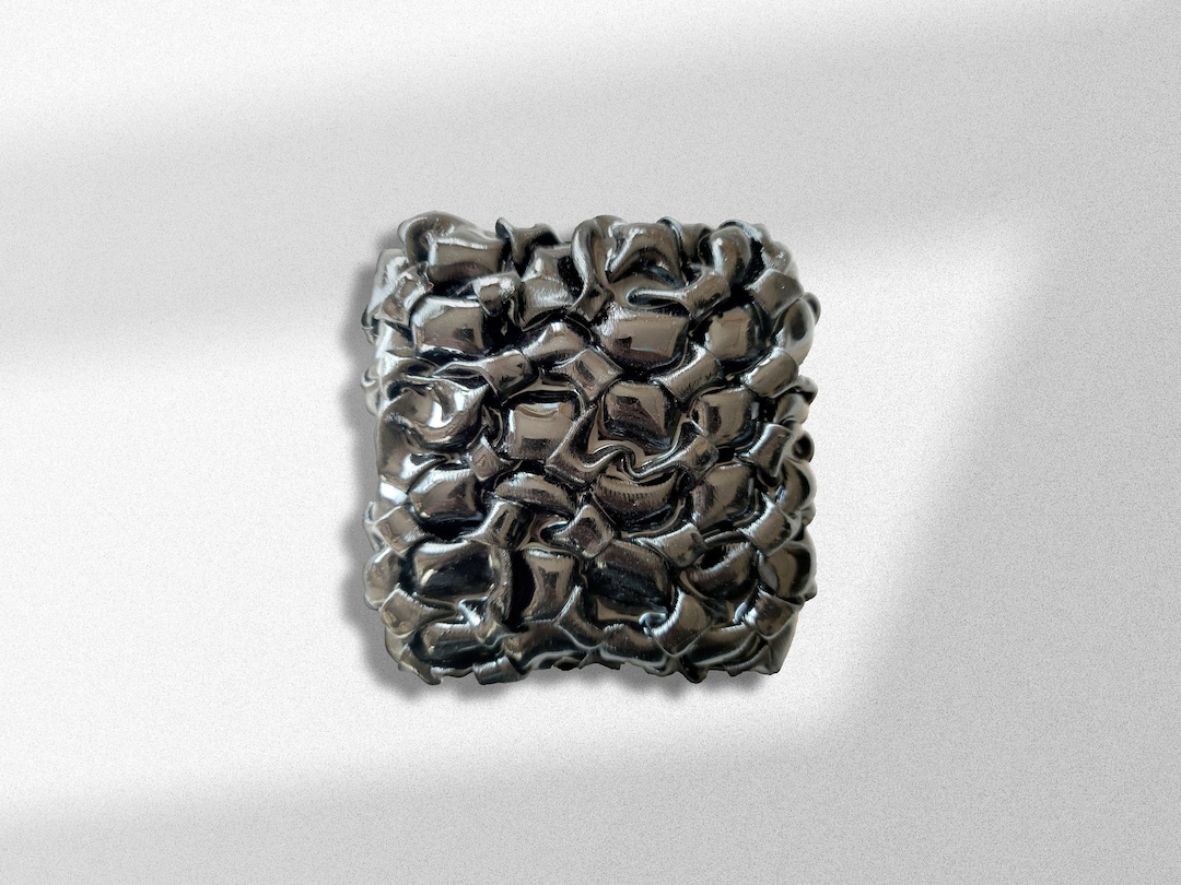 BLACK TEXTURED ART, Minimalist Textured Wall Art, Resin Textured Fabric ...