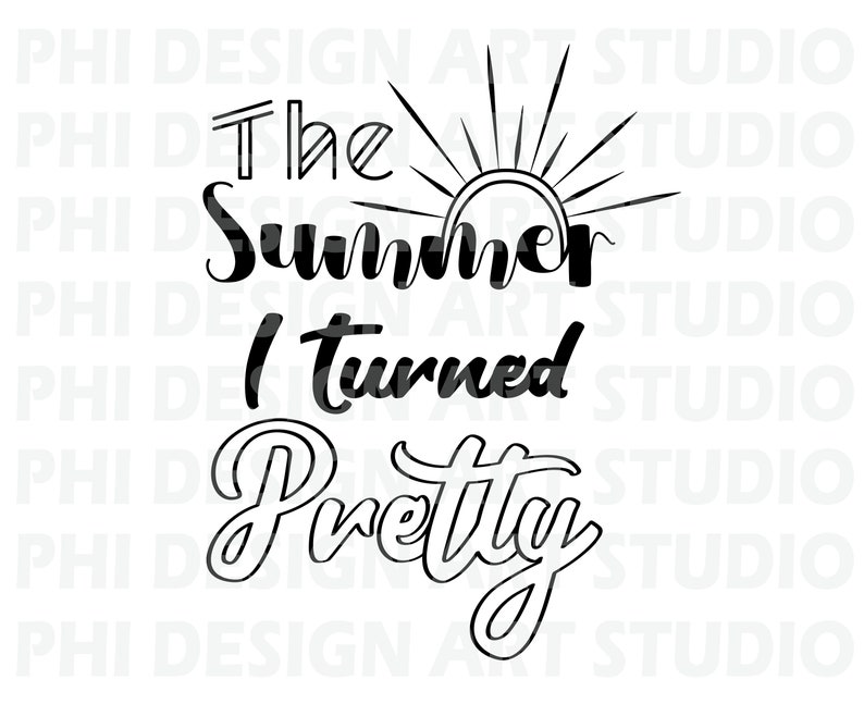 The Summer I Turned Pretty, Summer Svg for Shirts, Tshirt Designs Svg ...