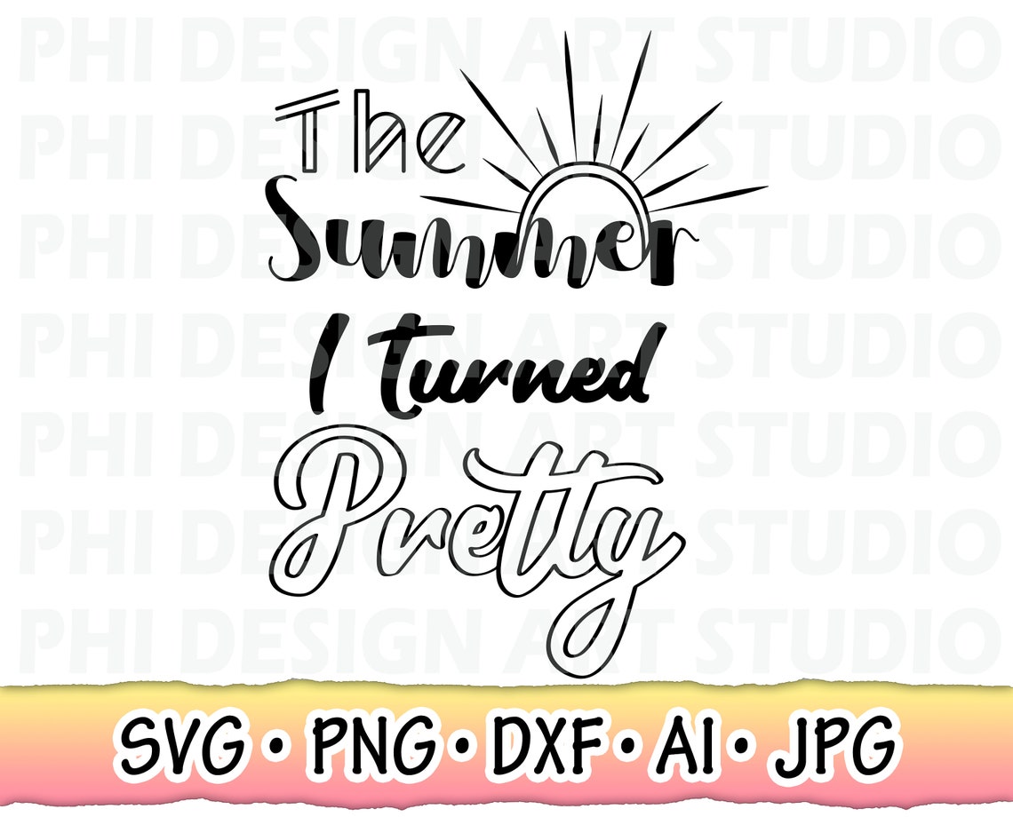 The Summer I Turned Pretty Summer Svg for Shirts Tshirt - Etsy