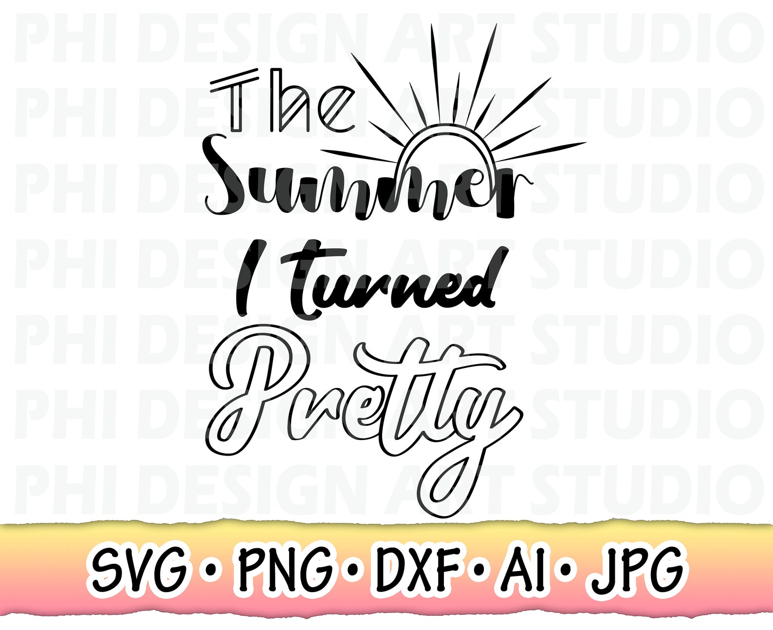 The Summer I Turned Pretty, Summer Svg for Shirts, Tshirt Designs Svg ...