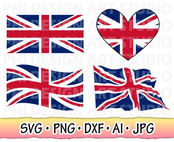 UK Flag SVG Bundle British Flag Svg Union Jack Svg Uk Flag - Etsy