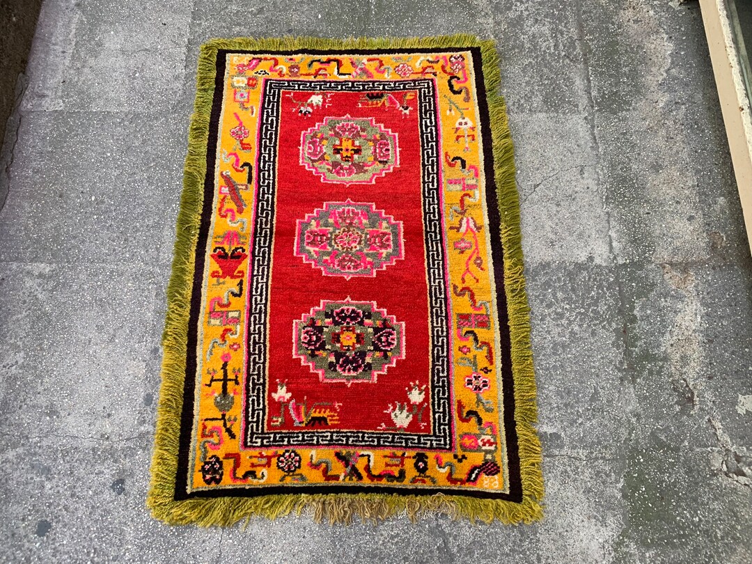 2'11'' X 4'4'' Free Shipping Wool on Wool Rug Shiny Rug Shiny Carpet ...