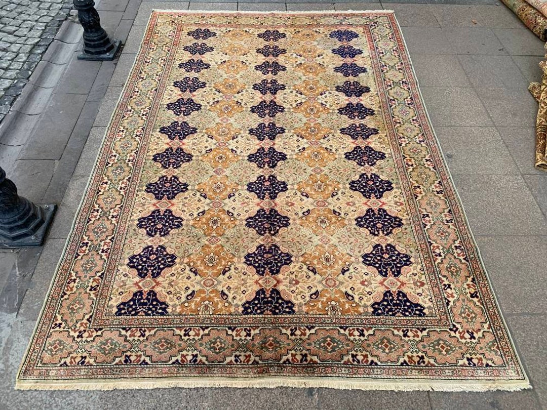 6'5'' X 9'8'' Free Shipping Silk on Cotton Rug Shiny Rug Shiny Carpet ...