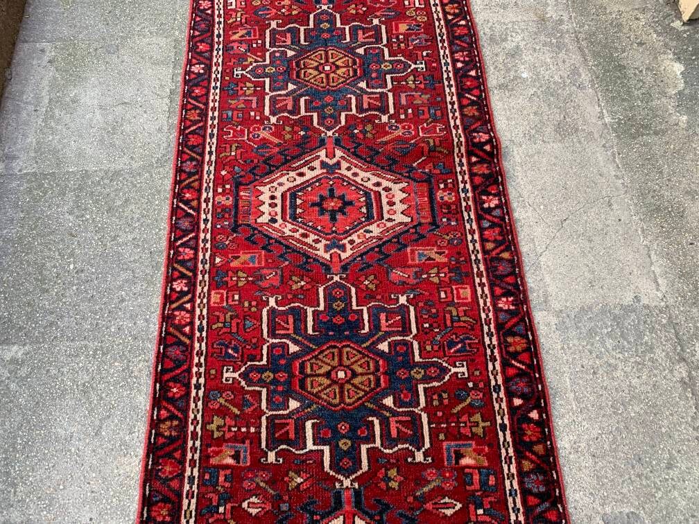2.10x10.9 Feet Free Shipping Ethnic Rug Runner Red Rug Runner | Etsy