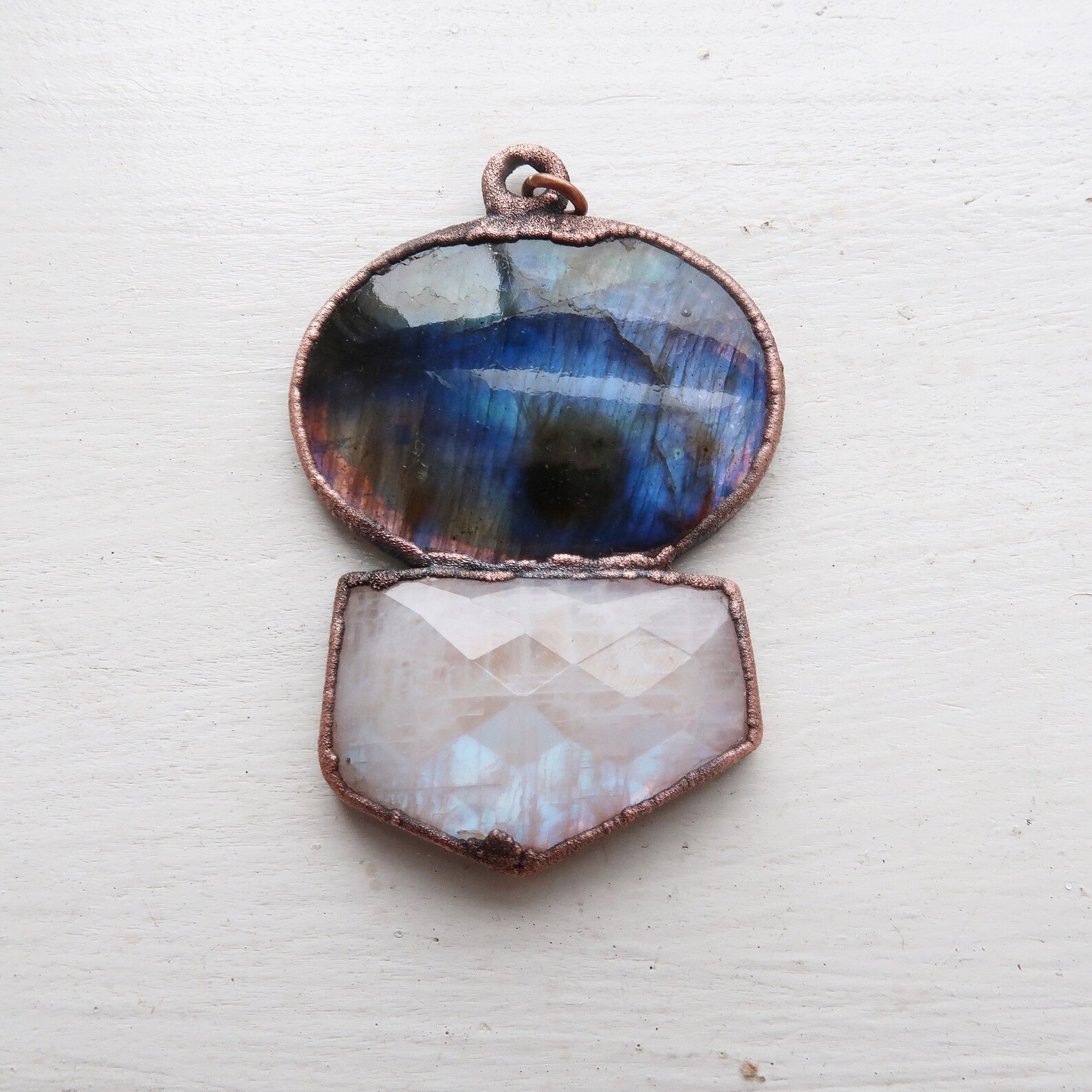 Labradorite Rainbow Moonstone Talisman Handmade Jewelry | Etsy