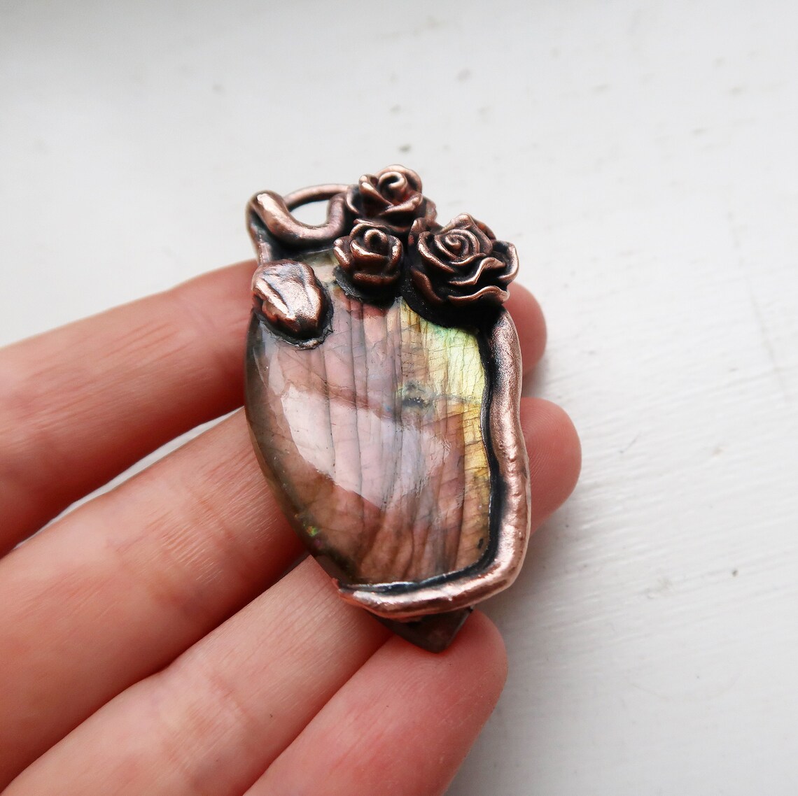 Flashy Labradorite Snake Talisman - Etsy