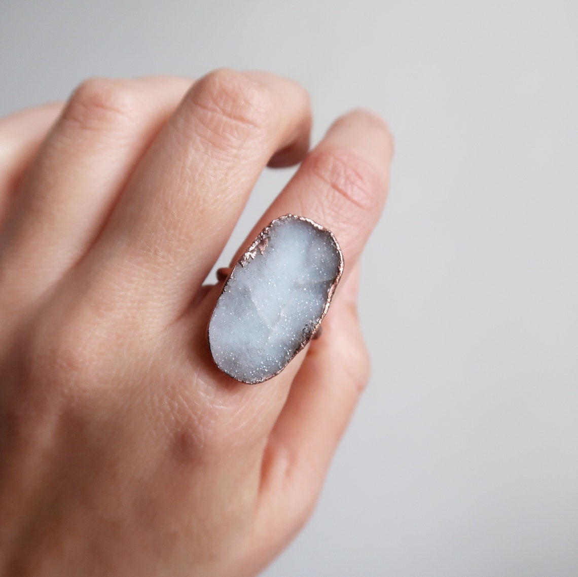 Druzy Ring Size 7 - Etsy