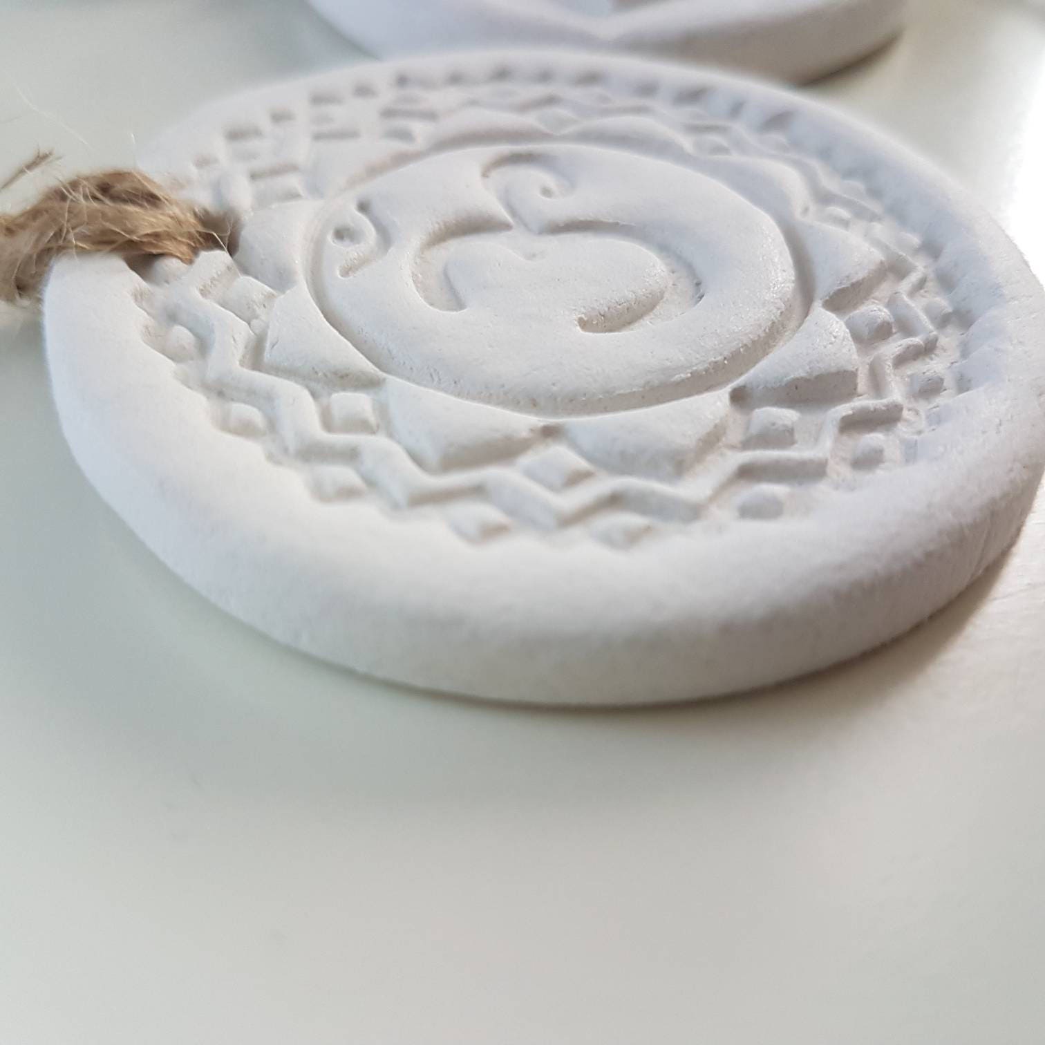 Set of seven chakra clay decorations. Root Sacral Solar | Etsy