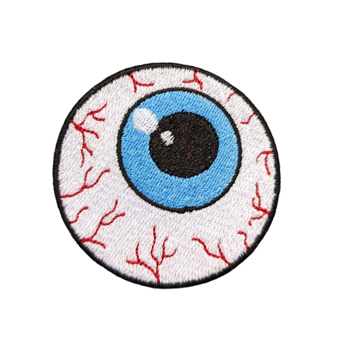 Bloodshot Eyeball - 100% Embroidered Patch - Etsy