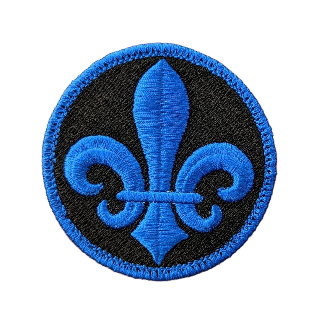 Fleur-de-lis - 100% Embroidered Patch - Etsy