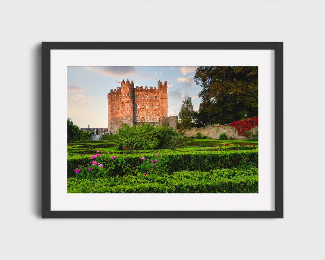 Kilkea Castle Sunrise Wall Art – Romantic Irish Garden Photography ...