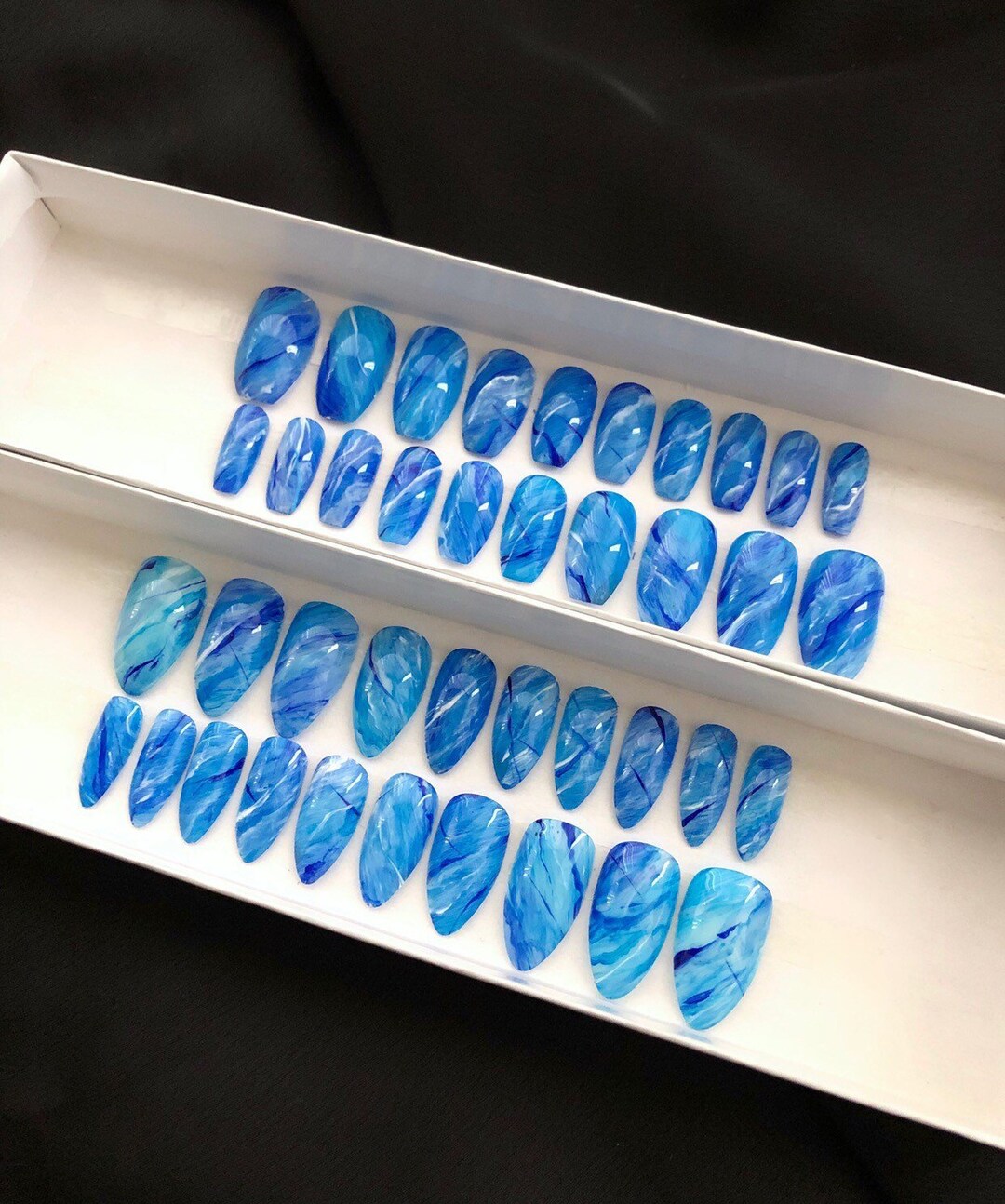 Marble Press on Nails ~ Marble Fake Nails ~ Marble Nails ~ Press on ...