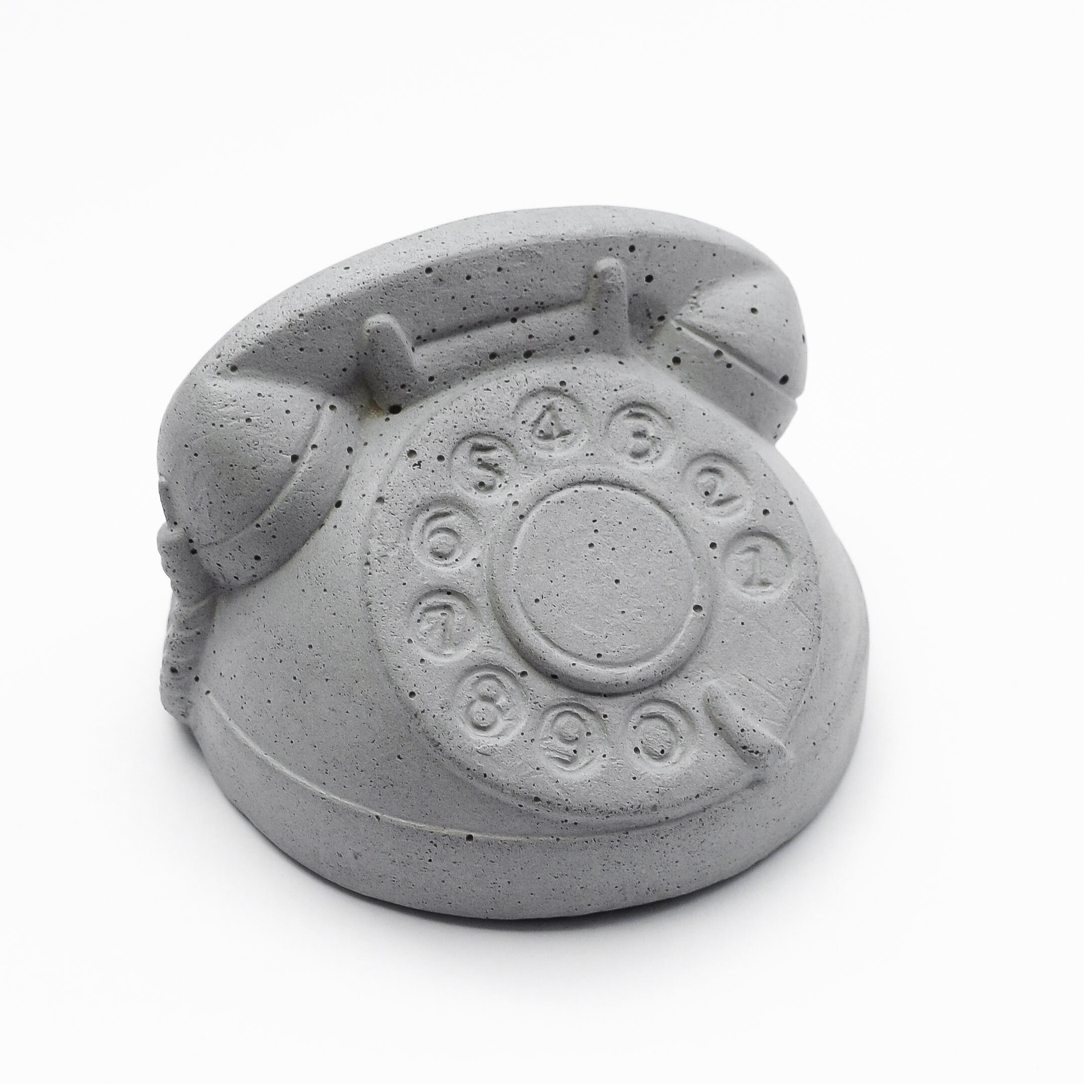 Concrete Retro Classic Dial Phone Paperweight, decoración superior de ...
