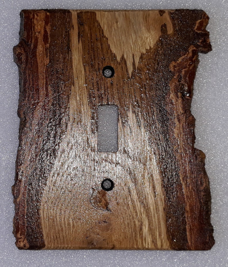 Live Edge Extreme Rustic Solid Oak Log Switch and Outlet - Etsy
