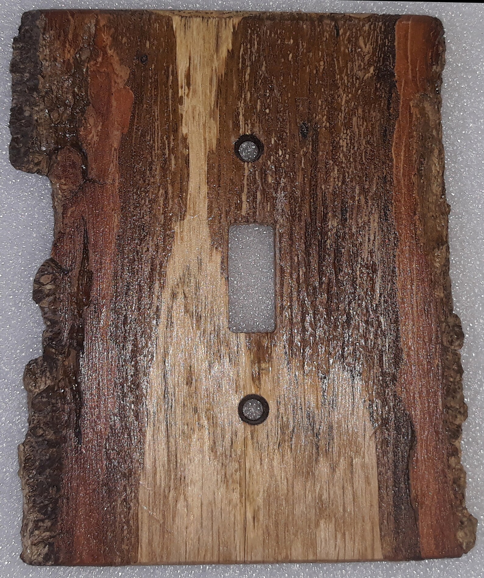 Live Edge Extreme Rustic Solid Oak Log Switch and Outlet - Etsy