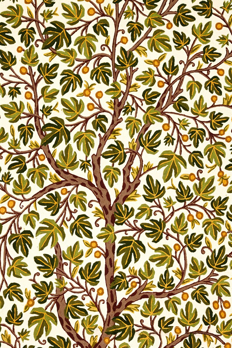 Chinar Leaves Wool Rug - Handmade Tree of Life Design - Etsy