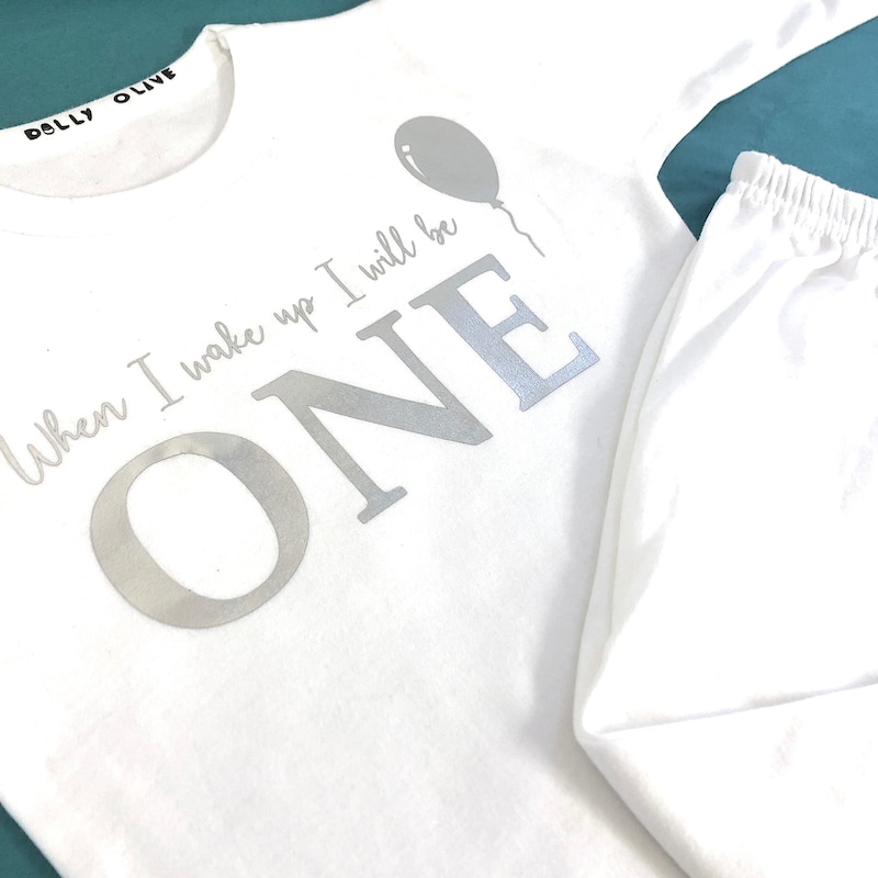 When I Wake up I Will Be 1 Pajamas - Etsy UK