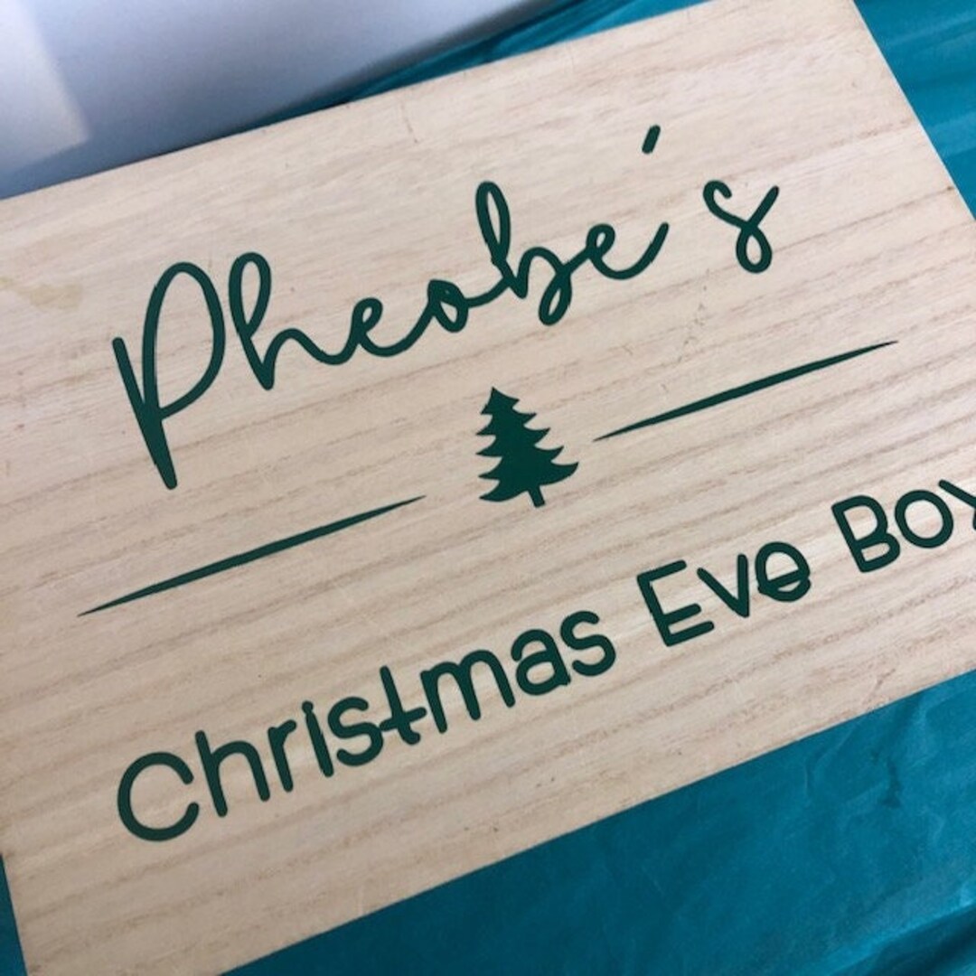 Christmas Eve Box Label, DIY Personalised Christmas Box Label, 1st ...