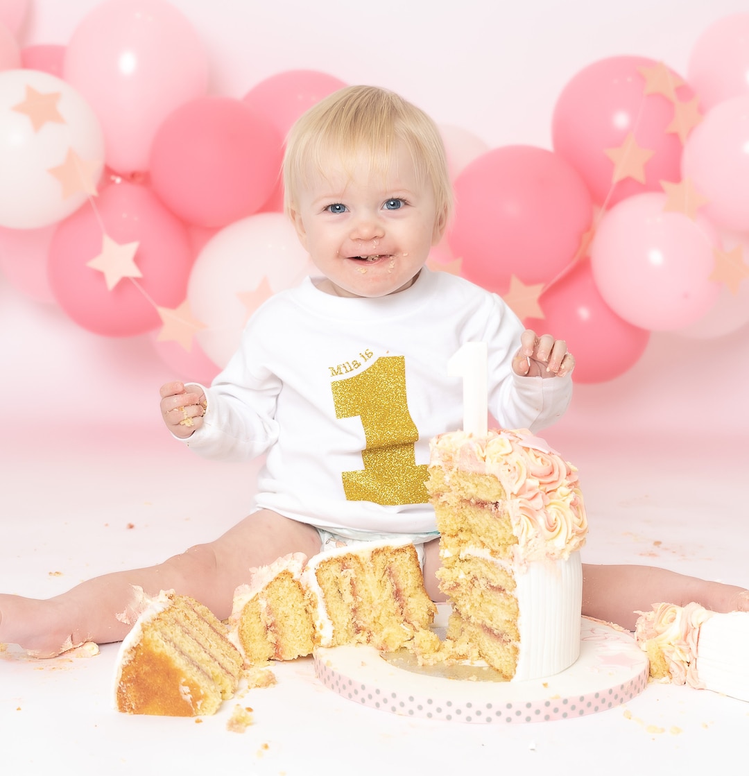 I Am 1-I Am One-personalised Age T-shirt-cake Smash T-shirt-1st ...