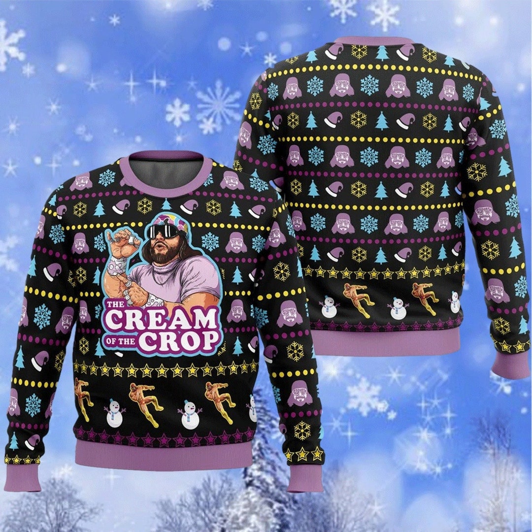 The Cream of the Crop Ugly Christmas Sweater Macho Man Randy - Etsy