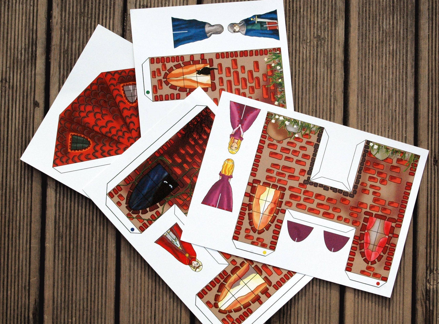 Fairytale Paper Castle kit downloadable and printable PDF | Etsy