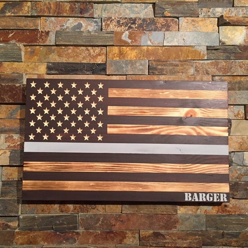 Rustic Corrections Officer Flag - Etsy