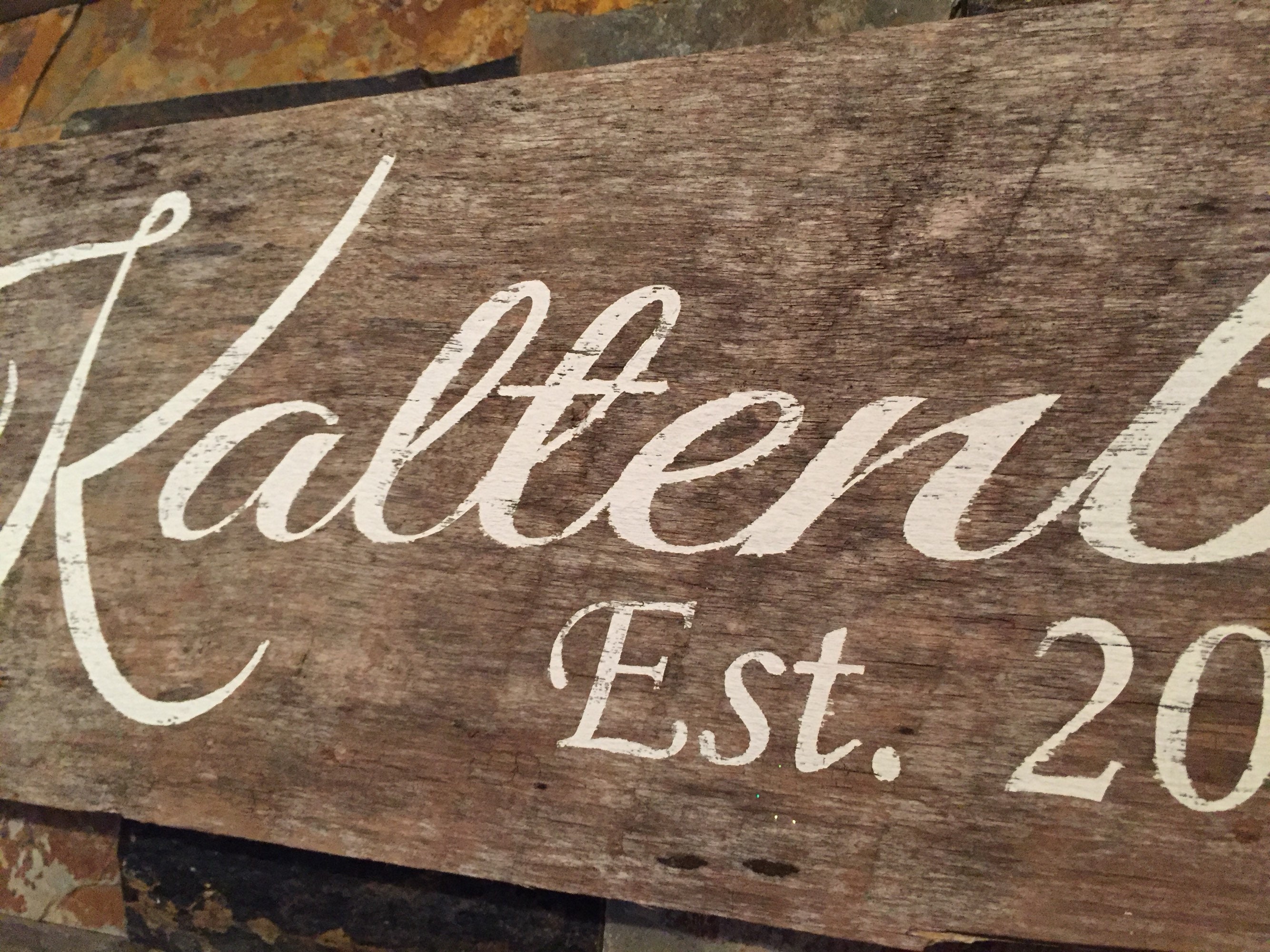 White Personalized Rustic Sign Custom Wedding Sign Last - Etsy