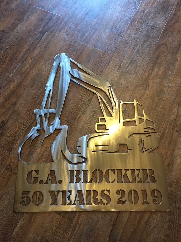 Custom Metal Construction Vehicle Sign Little Boys Room | Etsy