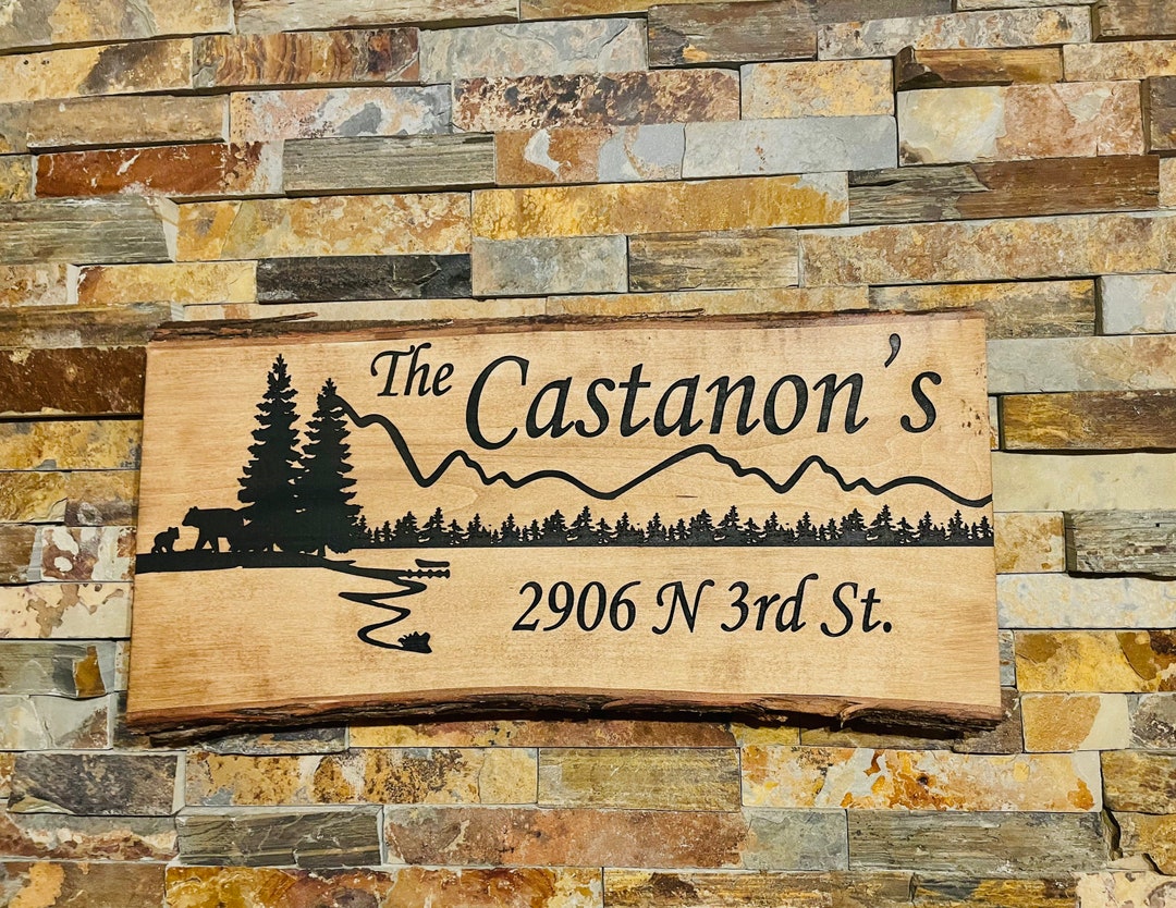 Custom Lake Sign - Address Sign - Personalized Sign for Lake House ...