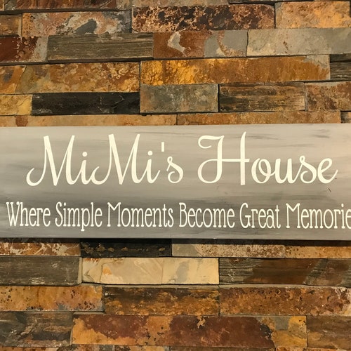 Mimi Sign Mimi's House Where Simple Moments Become Great - Etsy
