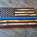 Rustic Wooden Flag American Flag Blue Line Flag Police - Etsy