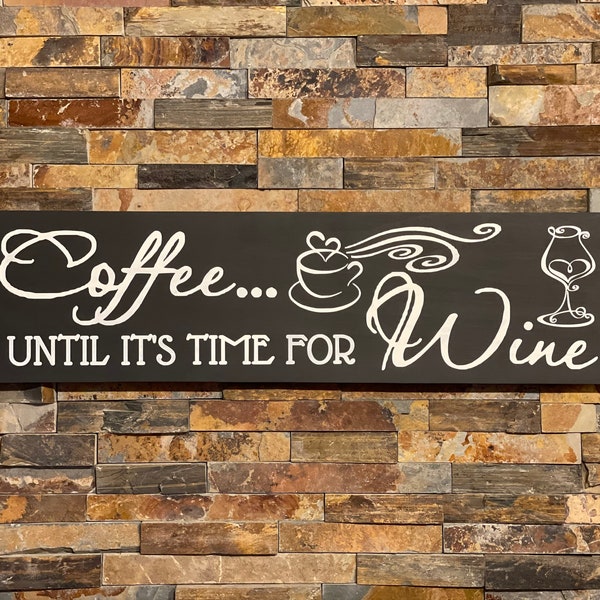 Coffee and Wine Sign - Etsy