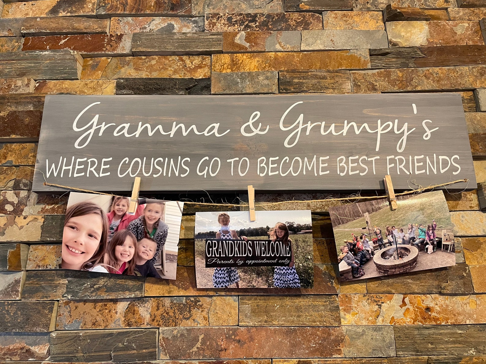 Cousins Sign Gift for Grandparents Photo Holder - Etsy