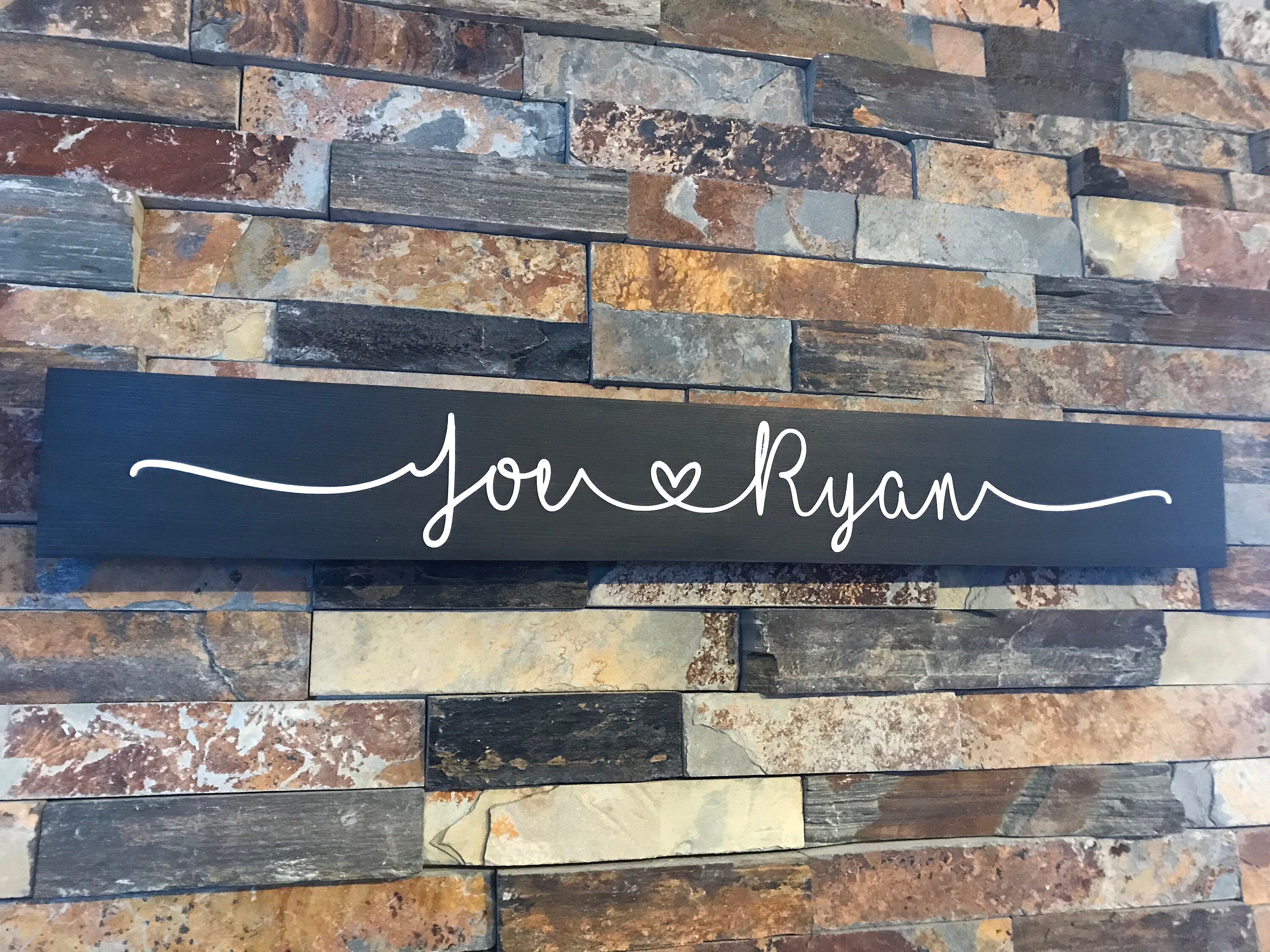 Custom Sign 1st Name Sign Lovers Sign Personalized Sign | Etsy