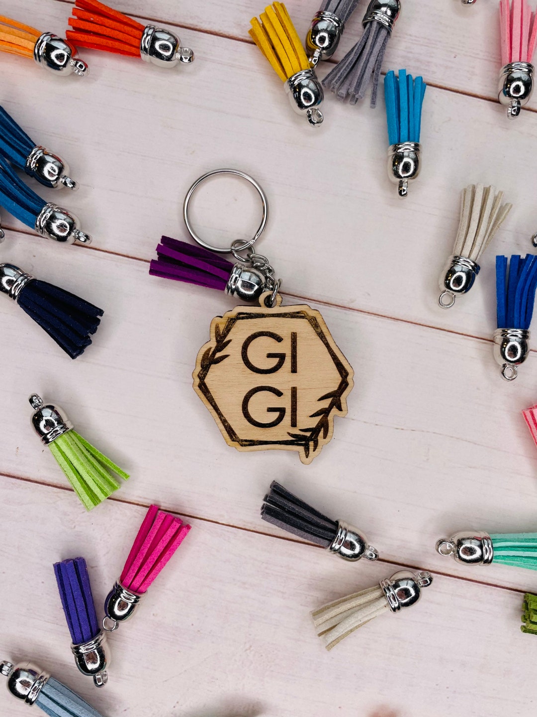 Gigi Wooden Laser Cut Keychain Mother's Day Gift for Gigi, Nana, Grammy ...
