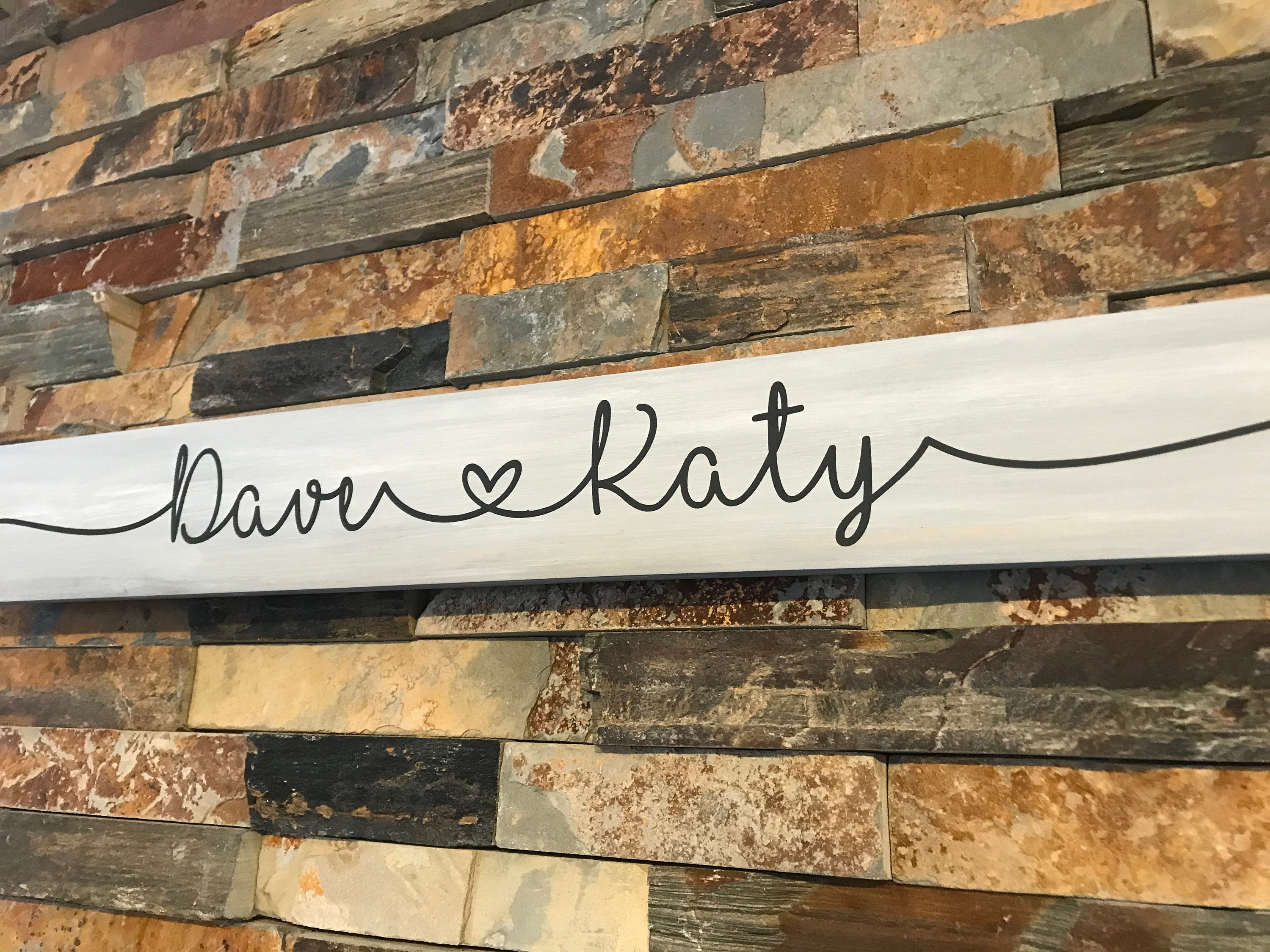 Custom sign 1st name sign lovers sign personalized sign | Etsy