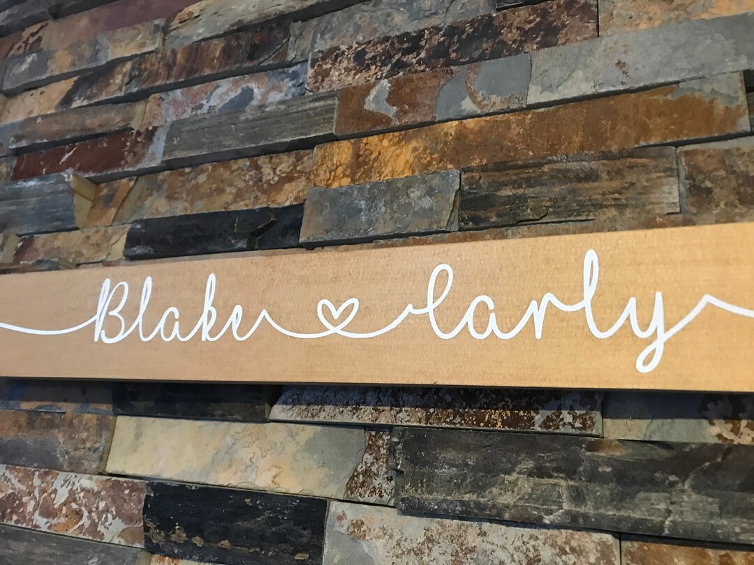 Custom Sign 1st Name Sign Lovers Sign Personalized Sign Wedding ...