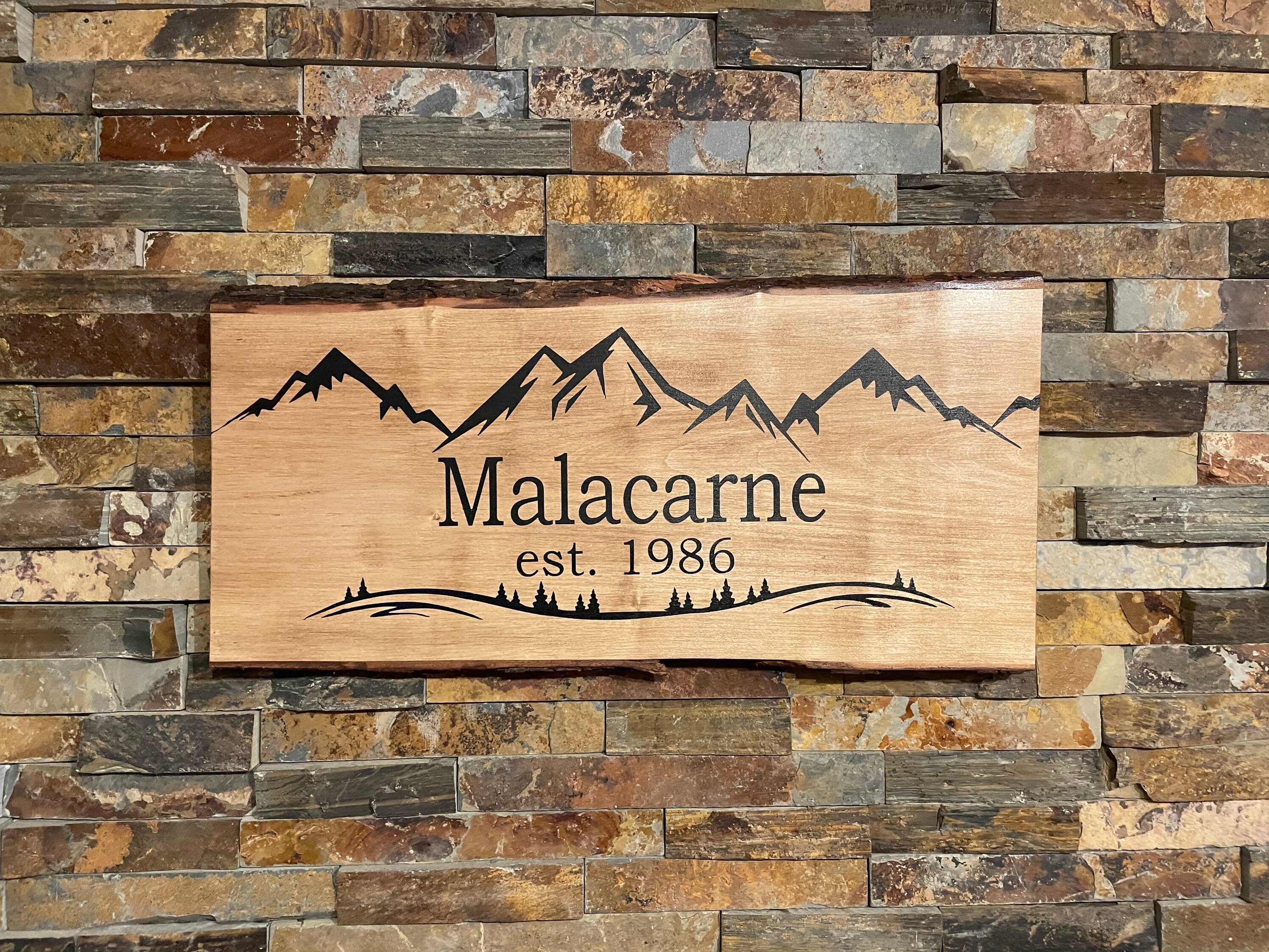 Custom Mountain address Sign Personalized Sign for Skiing - Etsy