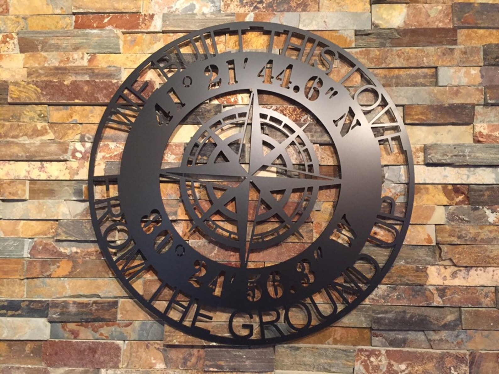 Metal Coordinates Sign Custom Metal Sign 1st Home - Etsy