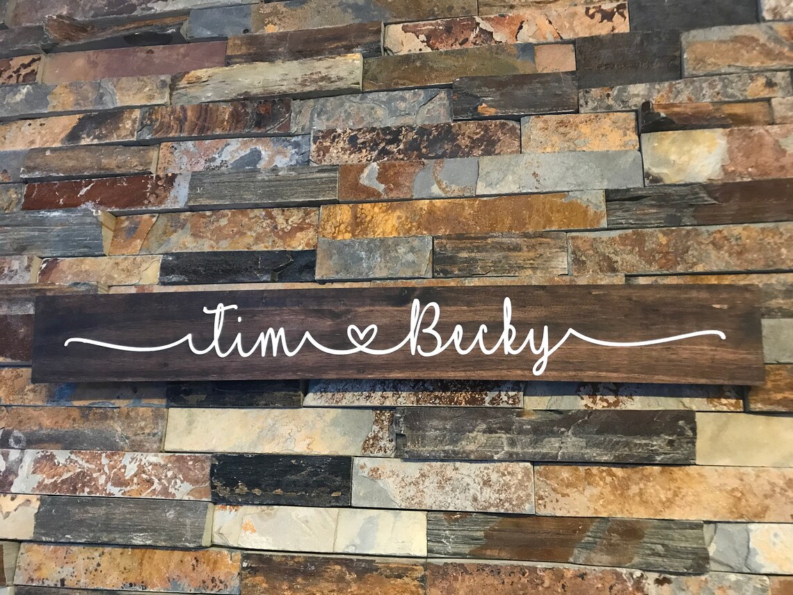 Custom Sign 1st Name Sign Lovers Sign Personalized Sign | Etsy