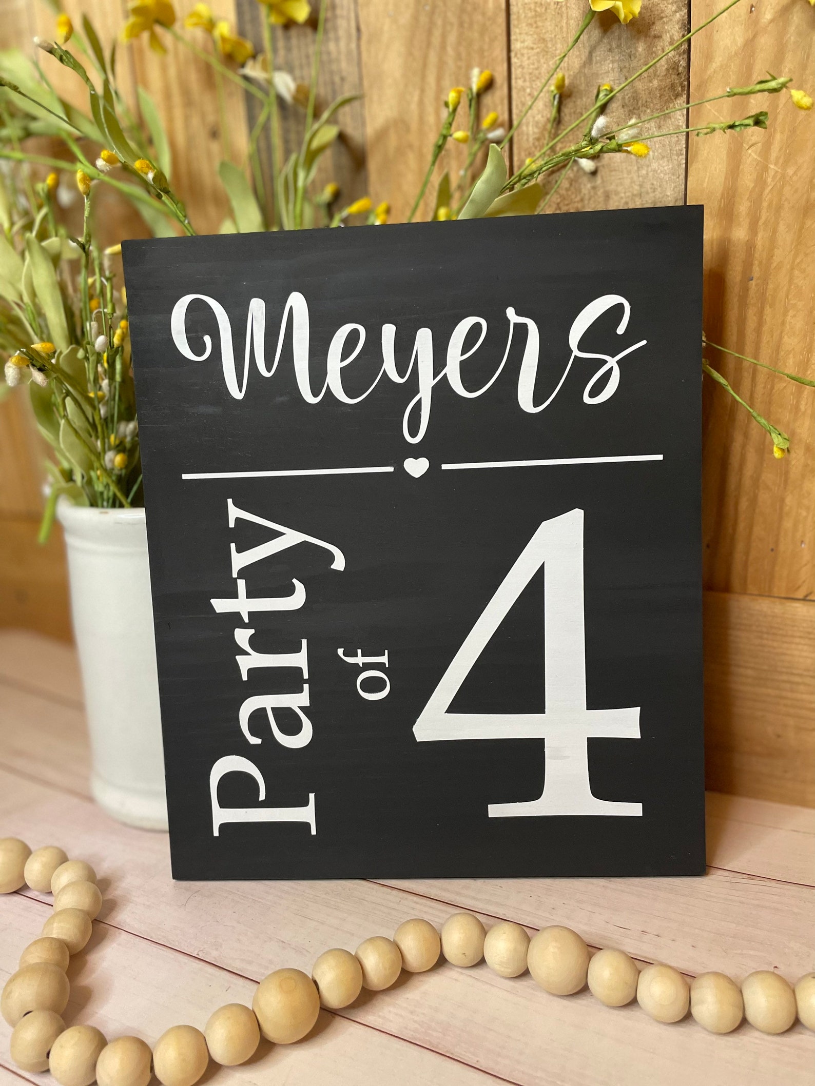 Party of Sign Party of 4 Party 0f 5 Custom Family Sign - Etsy