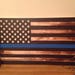 Rustic Wooden Flag American Flag Blue Line Flag Police - Etsy
