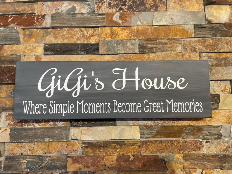 Gigi Sign Gigi's House Where Simple Moments Become Great - Etsy