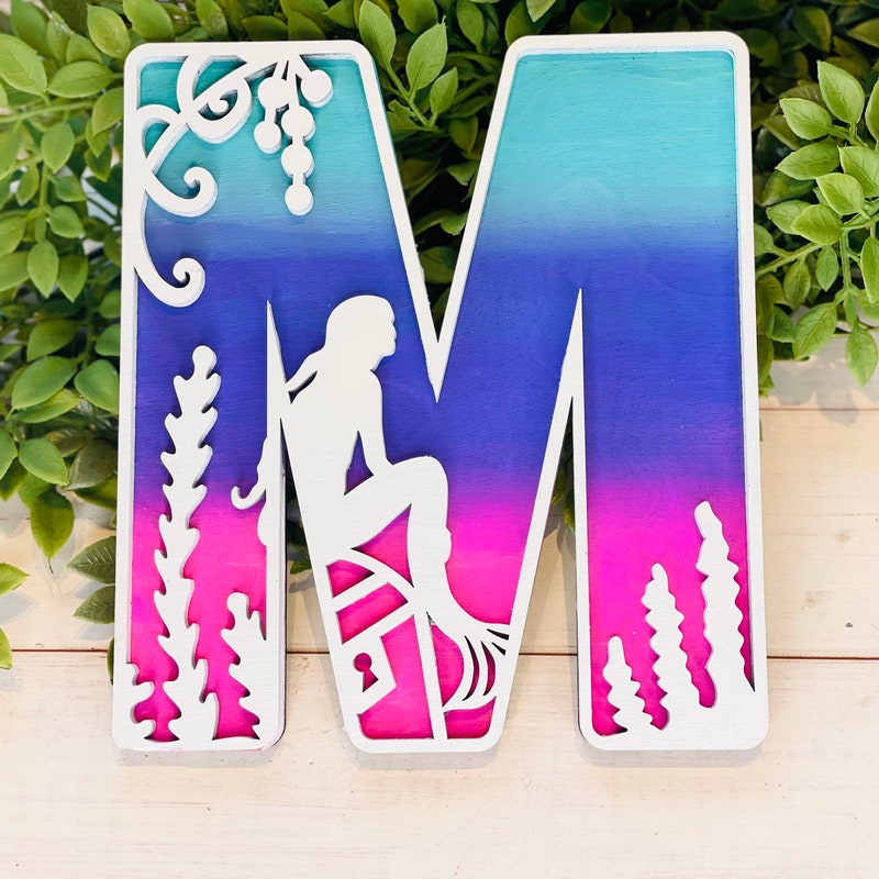 Mermaid Letters - Etsy