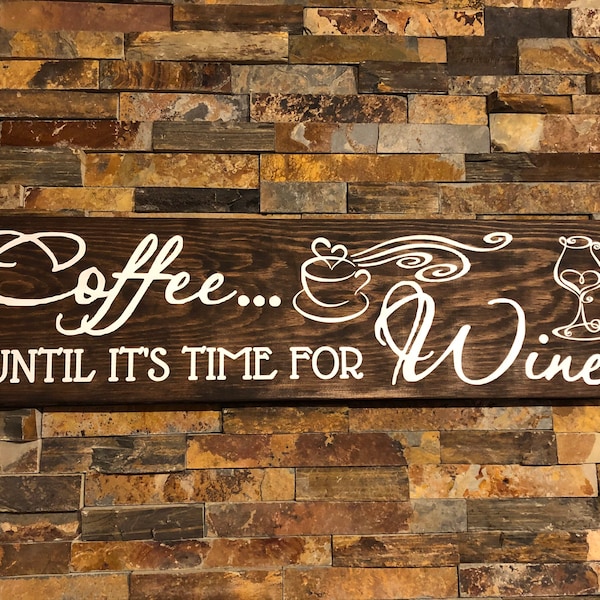 Coffee and Wine Sign - Etsy