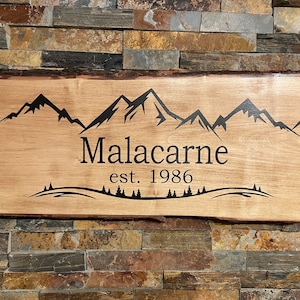 Custom Mountain -address Sign- Personalized Sign for Skiing Condo ...