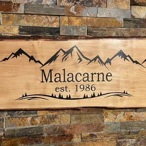 Custom Mountain -address Sign- Personalized Sign for Skiing Condo ...